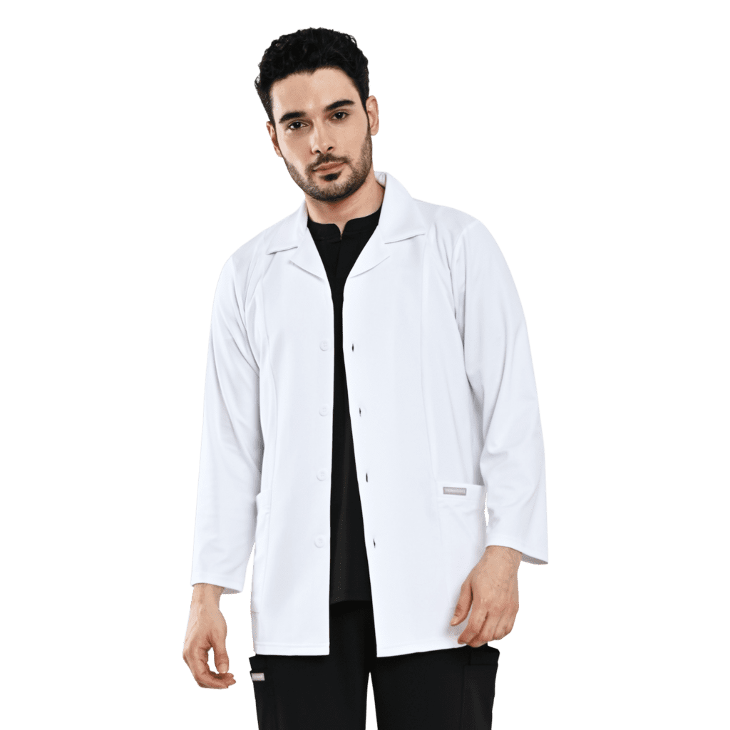 Men’s Lab Coat with Breathable & UV-Protected Fabric Professional Fit ...