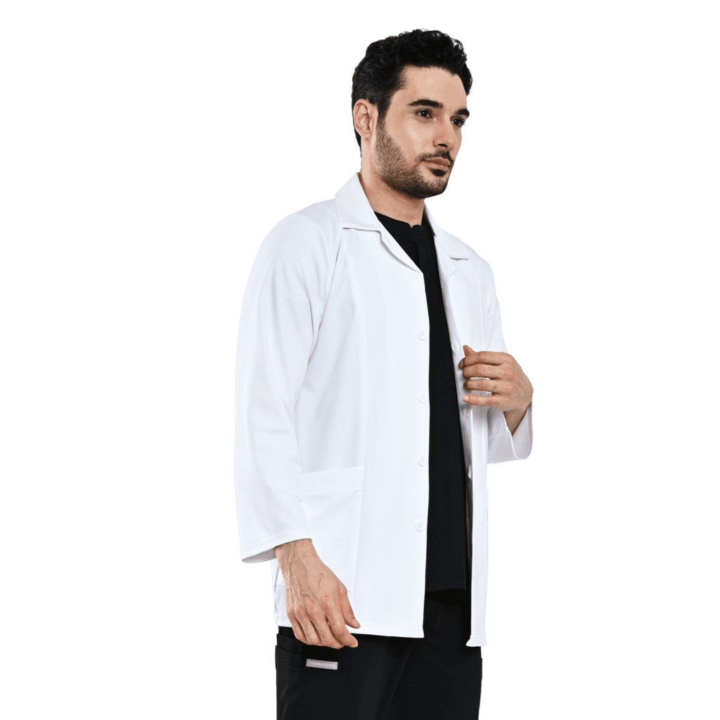 Men’s Lab Coat with Breathable & UV-Protected Fabric Professional Fit ...